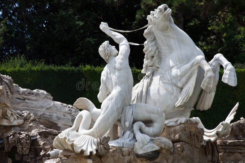 Statue of a triton editorial photography. Image of park - 20662812