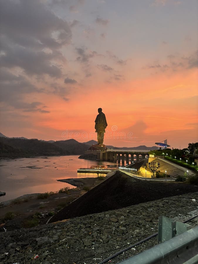 Statue of unity stock image. Image of statue, tallest - 387463289
