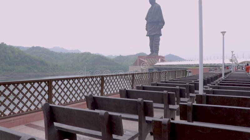 Statue of Unity the World Tallest Statue with Bright Flat Sky at Day ...