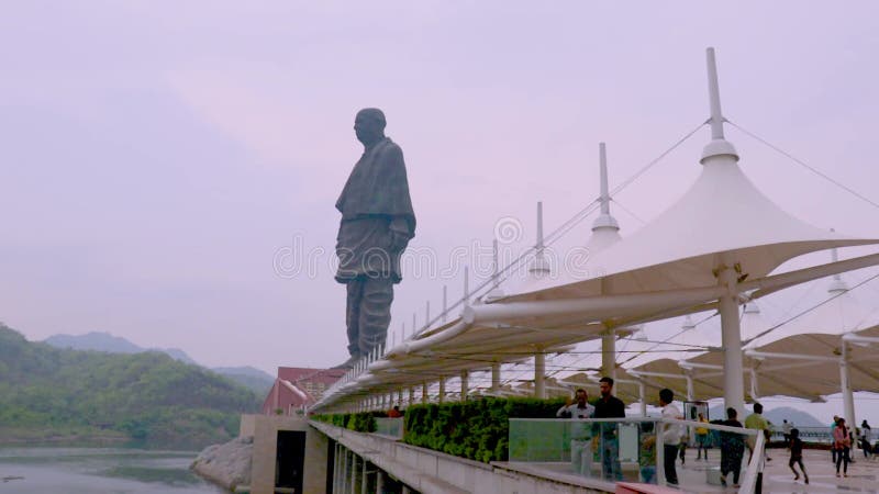 Statue of Unity the World Tallest Statue with Bright Flat Sky at Day ...