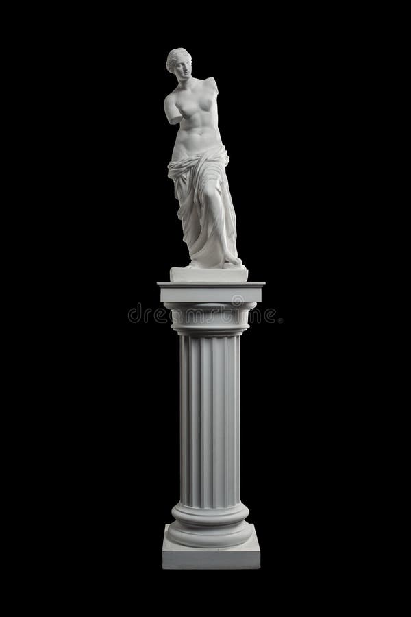 A Statue of Venus, Plaster Column Stock Image - Image of girl, culture ...