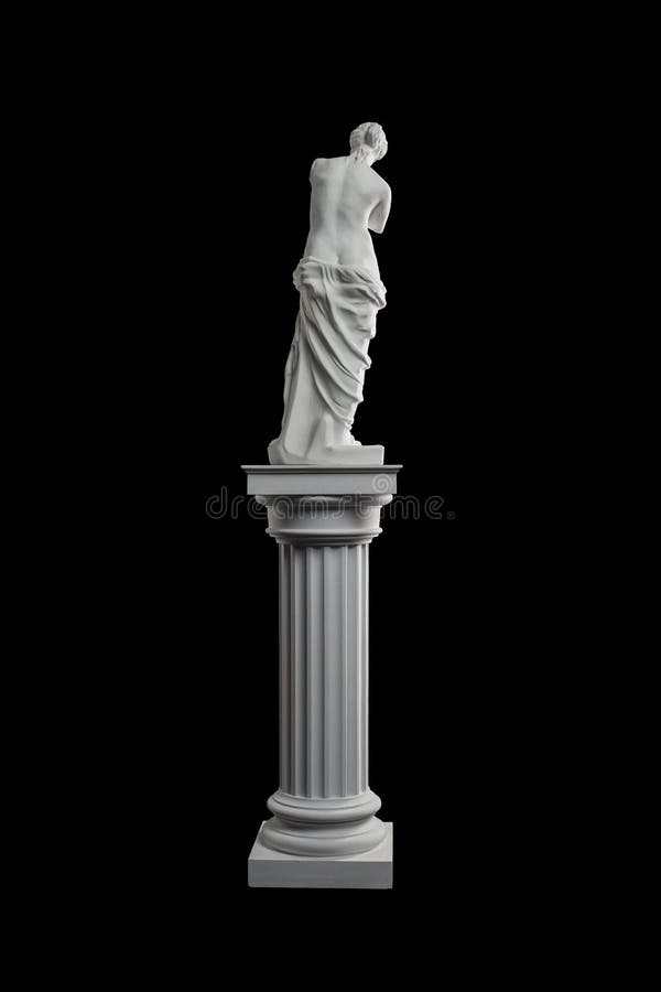 A Statue of Venus, Plaster Column Stock Photo - Image of body, column ...