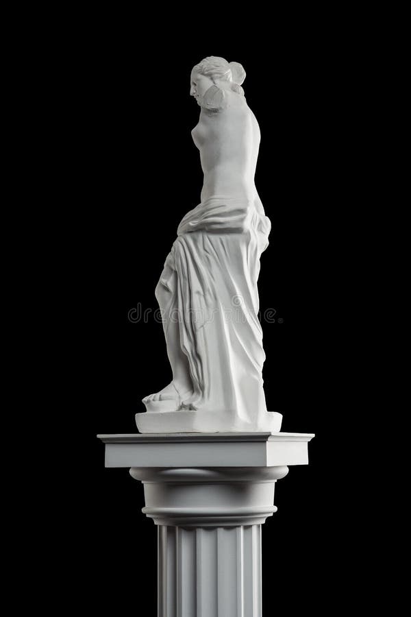 A Statue of Venus, Plaster Column Stock Photo - Image of europe ...