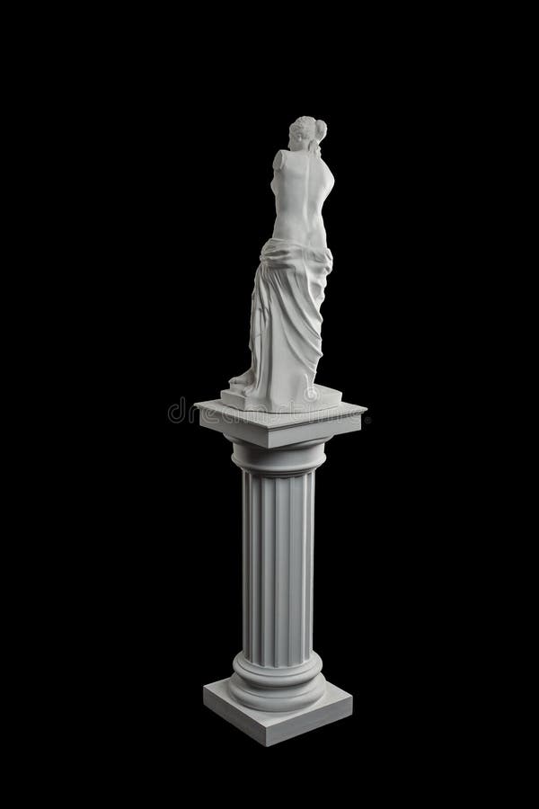 A Statue of Venus, Plaster Column Stock Photo - Image of europe, body ...