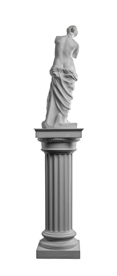 A Statue of Venus, Plaster Column Stock Image - Image of decoration ...