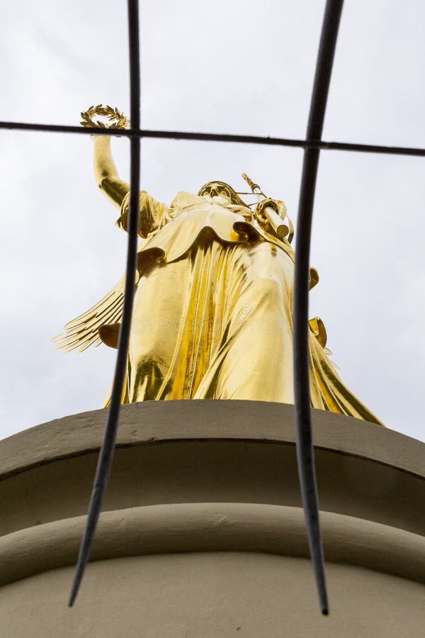 The Statue from Victory Column Stock Image - Image of view, visit ...