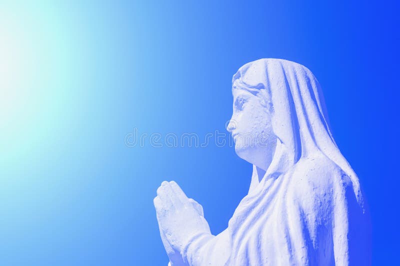A Statue of Virgin Mary Faith Concept Stock Image - Image of maria ...