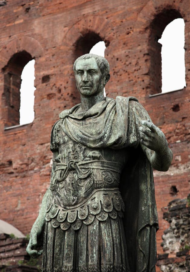 PATER Statuen-CAESAR Augustuss PATRIAE, Rom, Italien Stockfoto - Bild ...