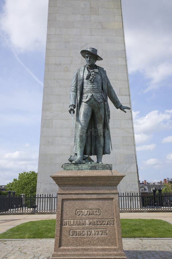 Statue of William Prescott stock photo. Image of colonial - 26126464