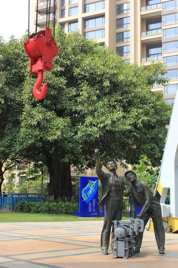 The statue of workers stock photo. Image of outdoor, command - 31223774