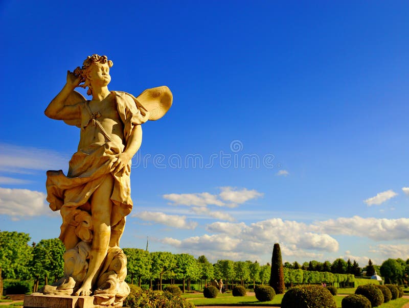 Statue of Zephyr. stock photo. Image of fantastic, inspiring - 36653632