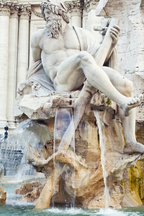 Statue of Zeus, Rome stock image. Image of landmark, close - 49451061