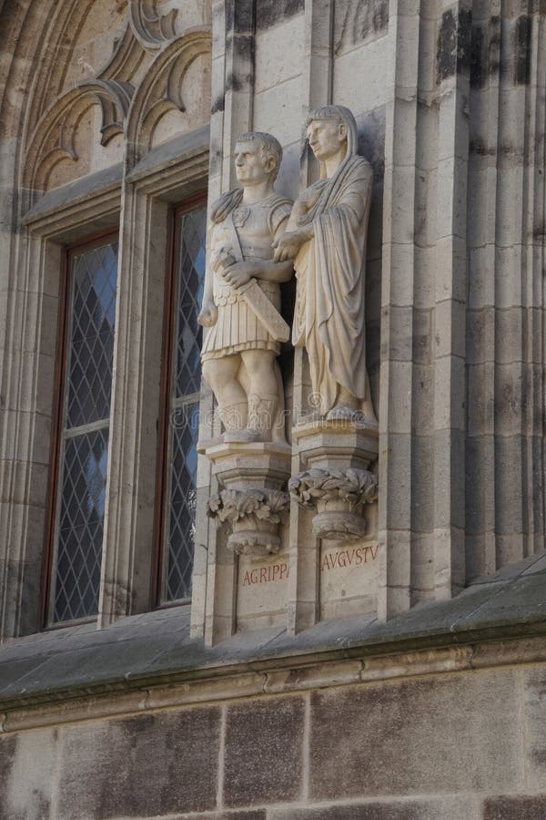 Statues of Agrippa and Augustus Stock Photo - Image of statues ...