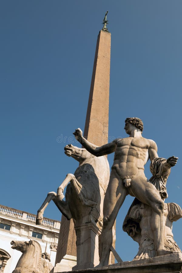 Statues of Castor and Pollux Stock Photo - Image of pollux, castor ...