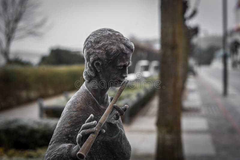 Statues of Children Playing Musical Instruments Stock Photo - Image of ...