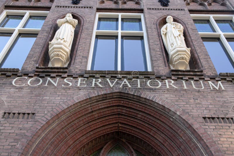 Statues at the Conservatorium Building at Utrecht the Netherlands 27-12 ...
