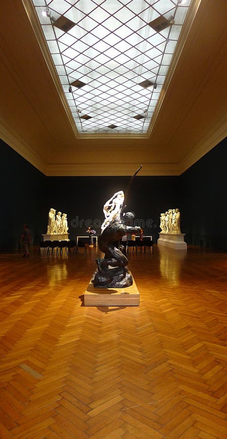 Statues at GNAM, Rome editorial stock photo. Image of room - 80733948