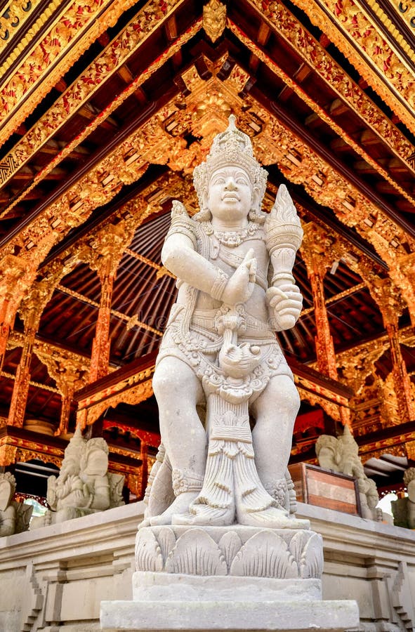 Statues of God at the Temple in Bali Stock Image - Image of plaster ...