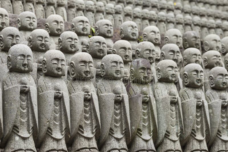 Statues at Japanese temple stock photo. Image of muse - 66661264
