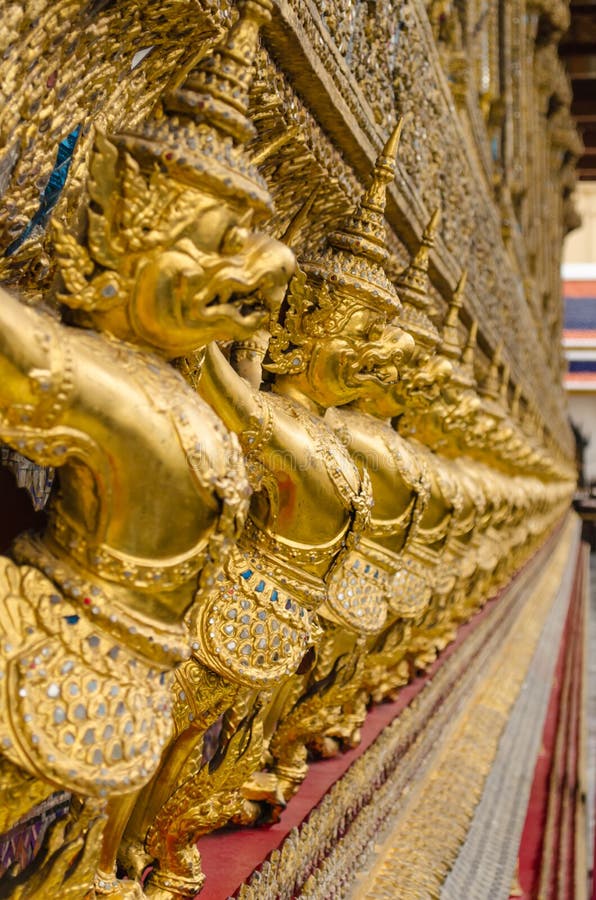 The statues of Krut stock image. Image of thailand, naga - 25603577