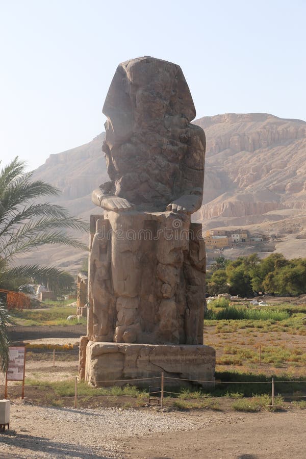 Statues of Memnon stock photo. Image of adult, fashion - 117684634