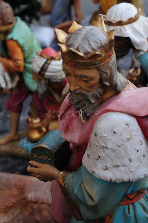 Statues of the nativity stock image. Image of catholic - 172503965