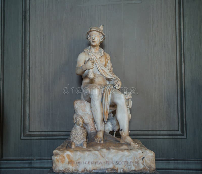 Statues in Rome Marble White Ancient in the Form of Angels Ancient Rome ...