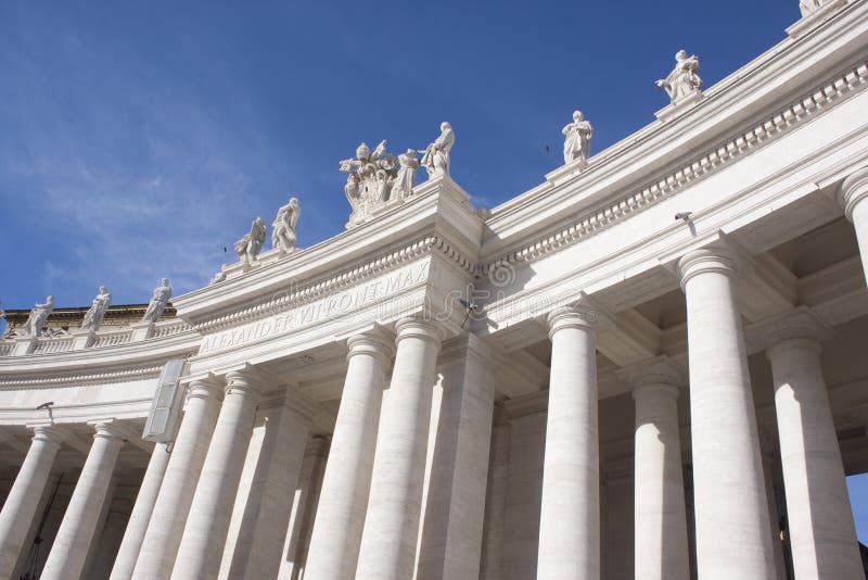 Statues of St Peters Basilica Stock Photo - Image of obelisk, basilica ...