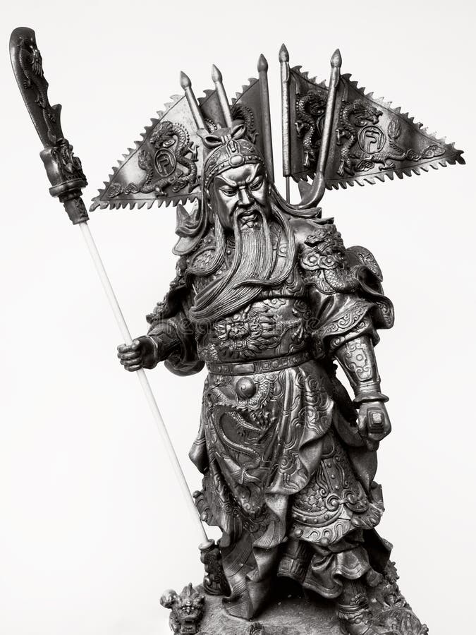 Statuette of Guan Yu stock photo. Image of history, javelin - 38526052