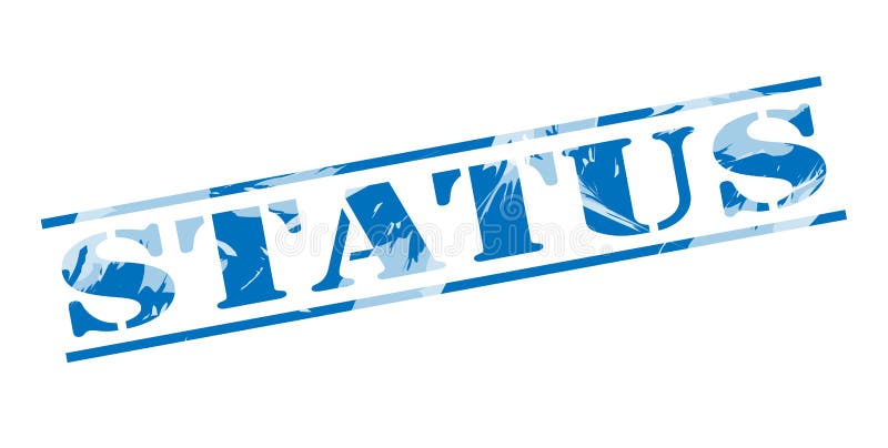 Status blue stamp stock illustration. Illustration of texture - 97559131