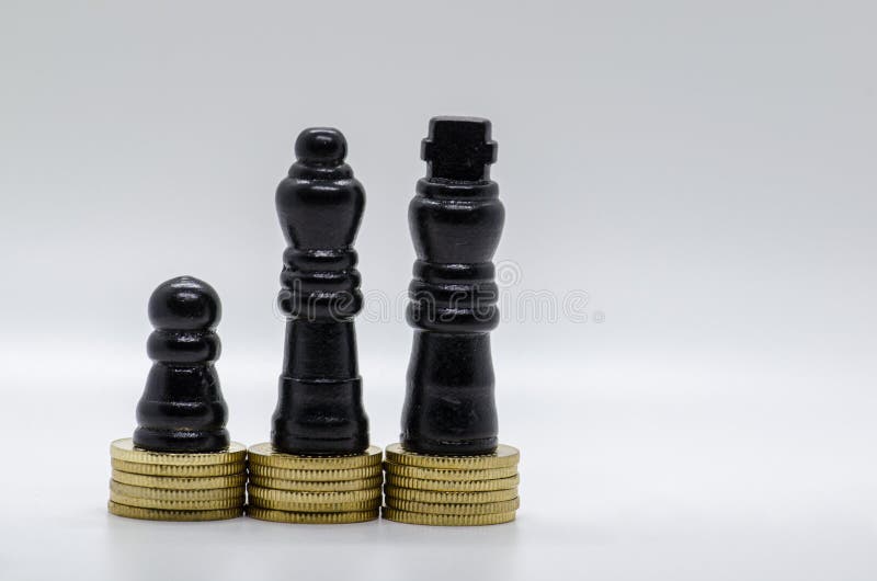 Status of Equality Represented by Pawns on Golden Coins with ...