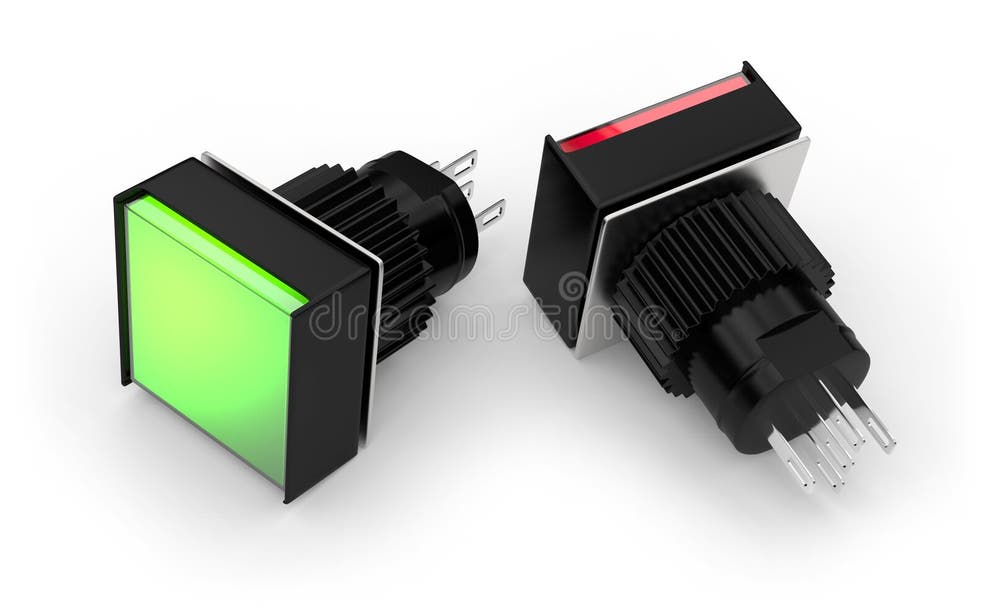 Status indicator lights stock illustration. Illustration of white ...