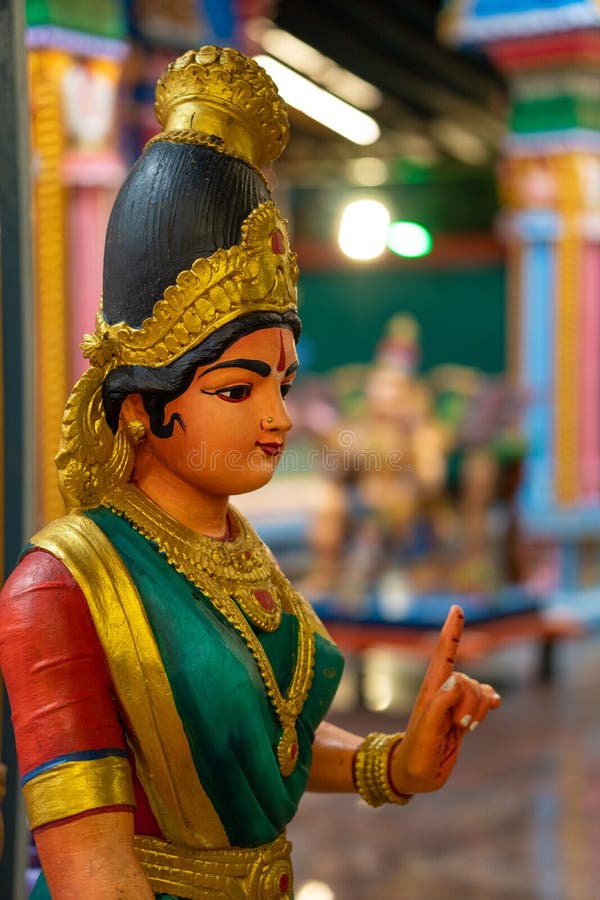 Stone Statue of a Lady God at a Temple Editorial Stock Photo - Image of ...
