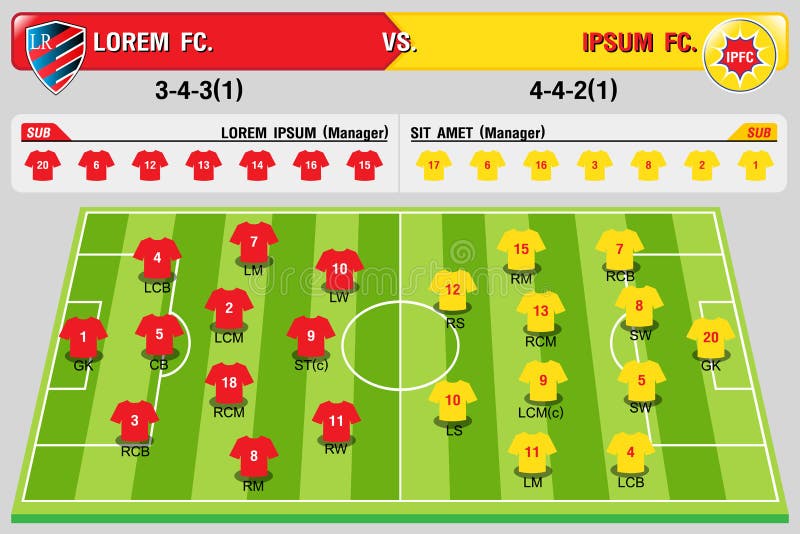 Status Plan Team Football Player.vector Illustration Stock Vector ...