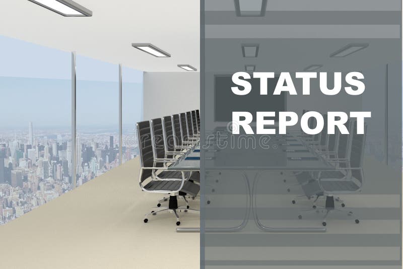 STATUS REPORT concept stock illustration. Illustration of financial ...