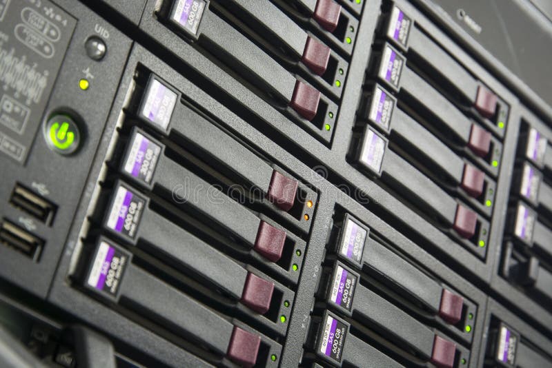 Storage Server Unit Supercomputer Clusters in Room Data Center Stock ...