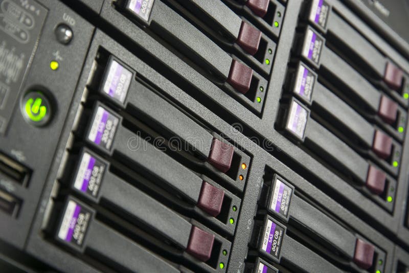 Status Running of Storage Server Stock Photo - Image of technology ...