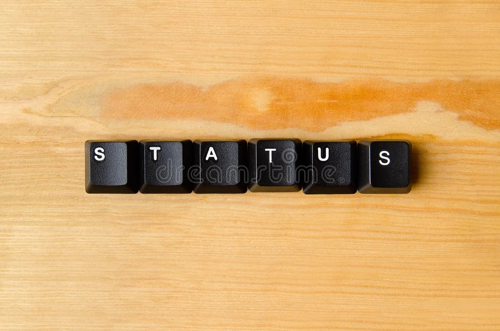 Status word stock photo. Image of graphic, word, buttons - 98427316