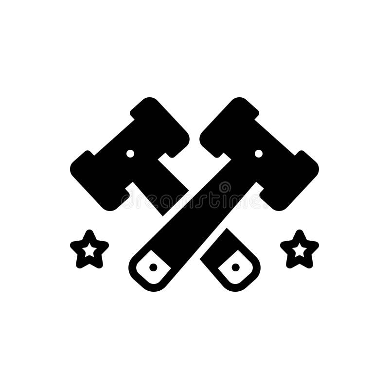 Black Solid Icon for Statute, Law and Enactment Stock Vector ...