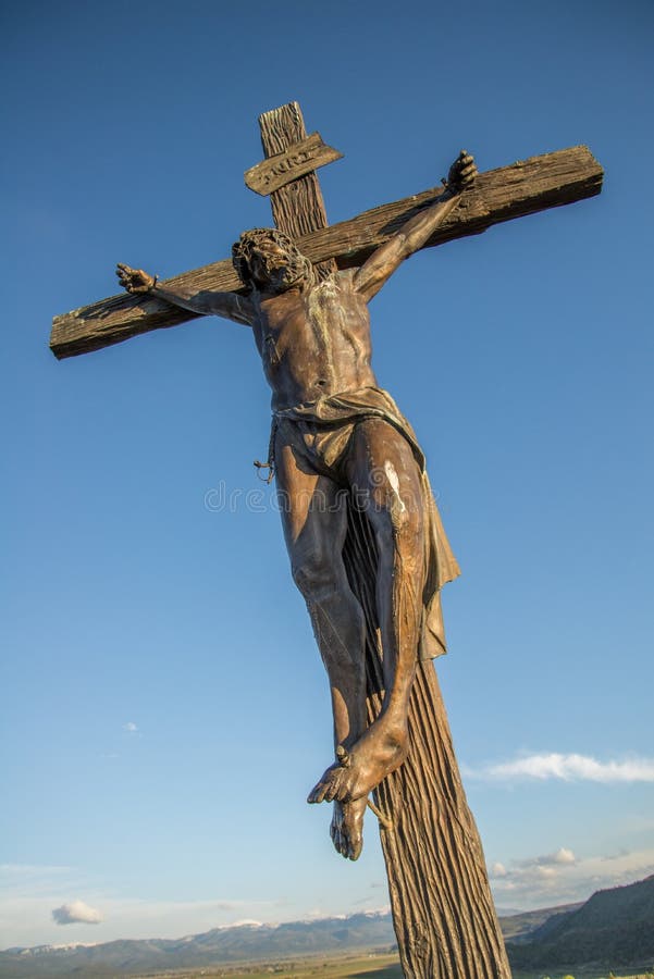 Jesus staty arkivfoto. Bild av jesus, krona, symbol - 126077908