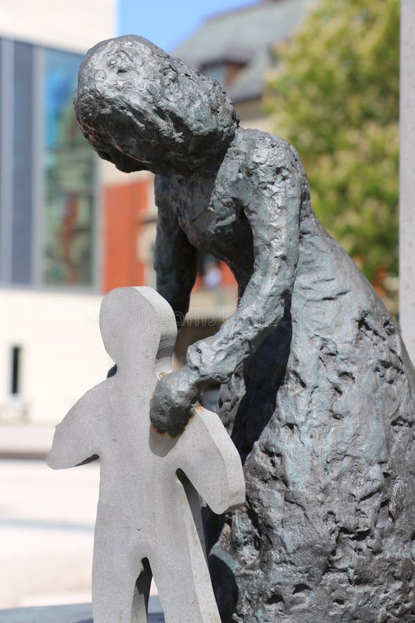 Staty in Fredrikstad stock photo. Image of artistic, mother - 55202792