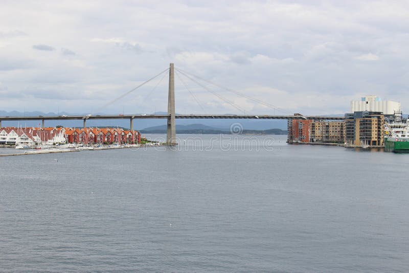 Stavanger City Bridge, Norway. Stock Photo - Image of stavanger, quay ...