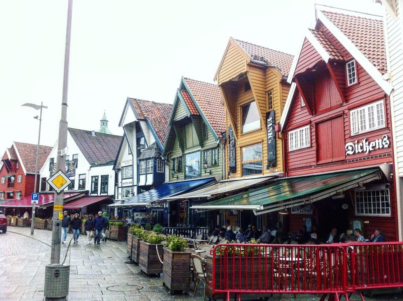 Stavanger editorial image. Image of street, house, color - 97539655