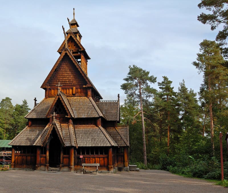 Stave church stock image. Image of norway, norsk, oslo - 16359233