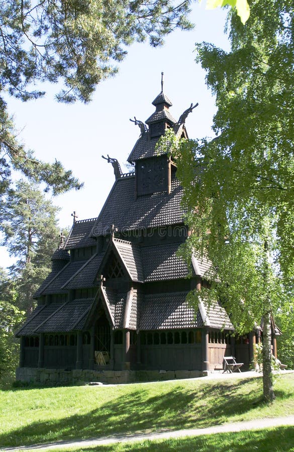 Stave Church stock image. Image of architecture, ages, stave - 328727