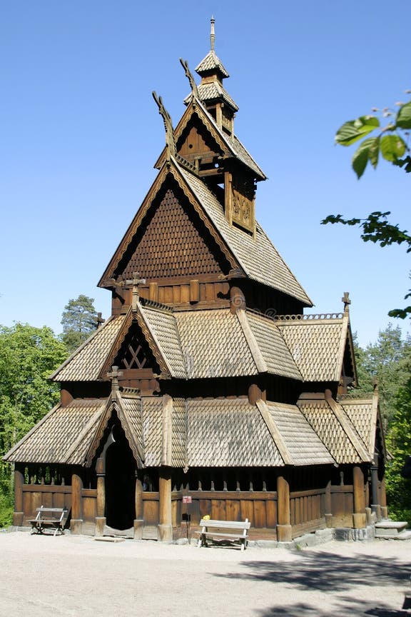 Stave Church stock image. Image of architecture, ages, stave - 328727