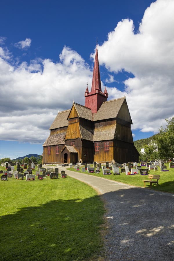 Church in Ringebu in Norway Stock Photo - Image of prayer, travel ...