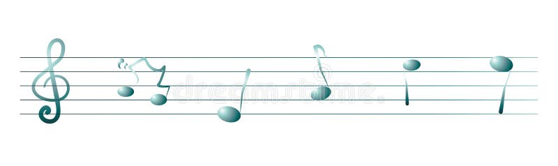 Stave and Music Notes, Banner Stock Vector - Illustration of creativity ...