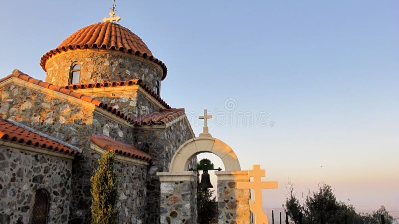 Stavrovouni-klooster Op Cyprus, Op De Heuvel Van Stavrovouni Stock ...