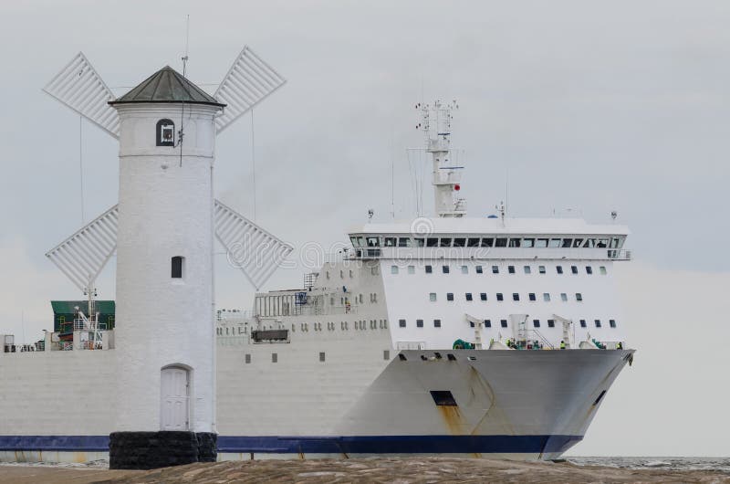 PASSENGER FERRY and NAVIGATION SIGN STAWA MILLS Stock Image - Image of ...